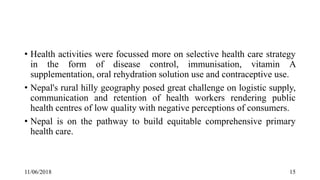 Selective Vs Comprehensive Primary Health Care in Nepal | PPTX ...