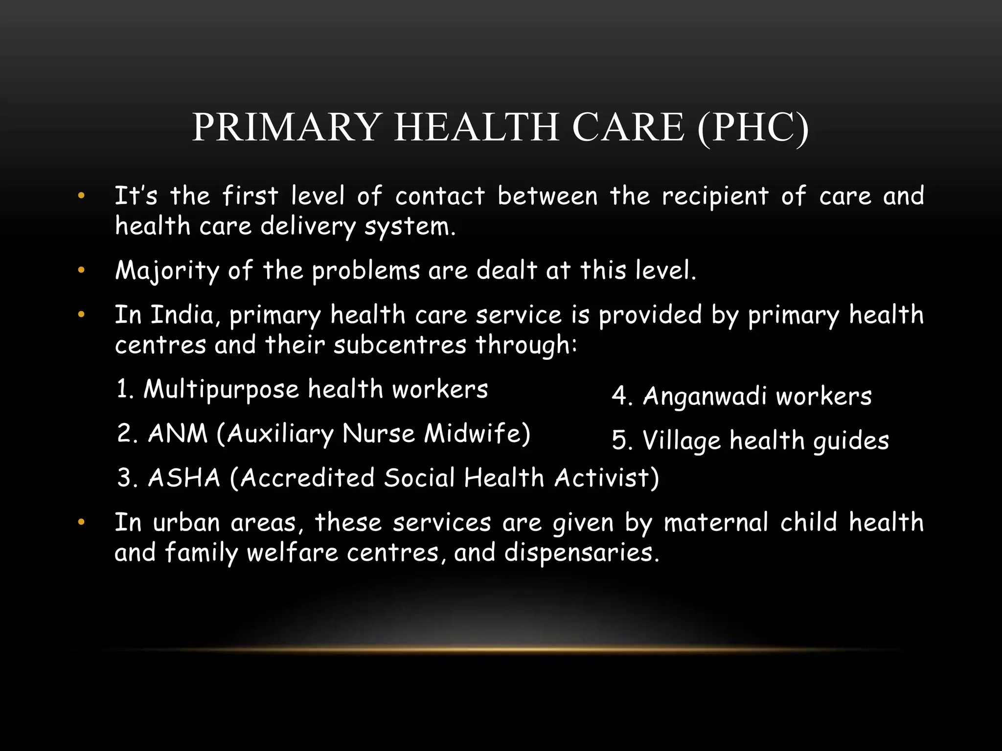 Primary Health Care | PPTX