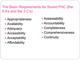 PHC .ppt phc | PPT