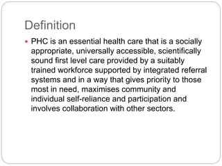 PHC .ppt phc | PPT