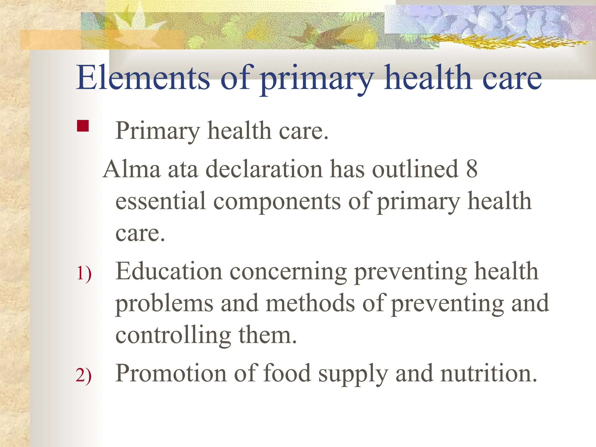 Primary health centre in public health dentistry | PPT
