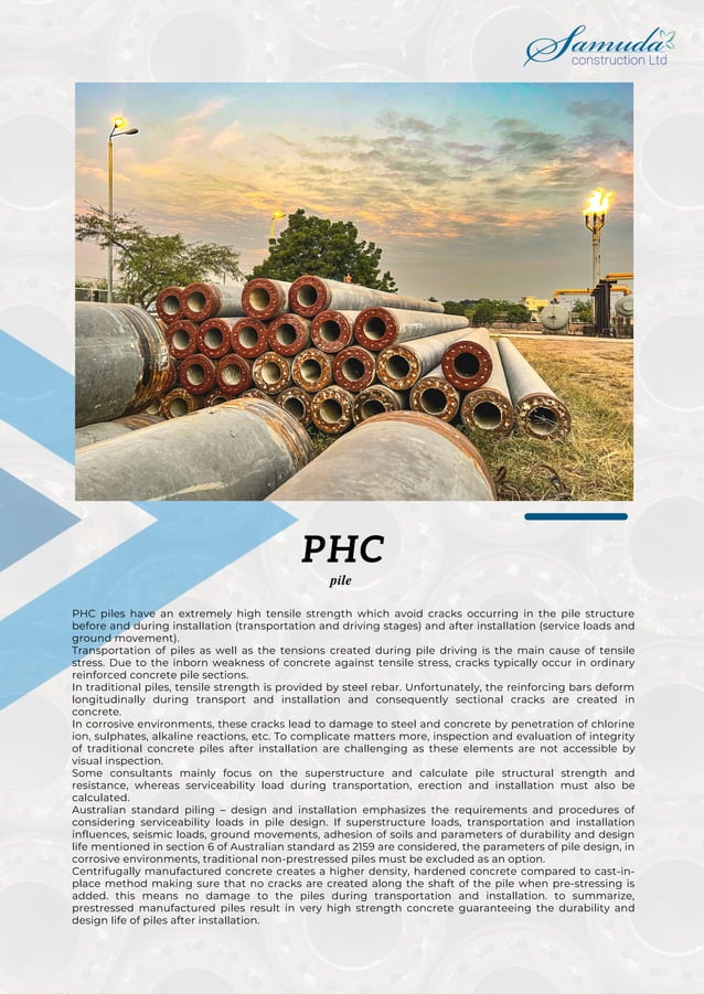 PHC-Pile-Brochure.pdf | Civil Engineering Industry | Industries