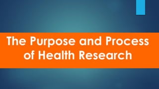 INTRODUCTION TO HEALTHCARE RESEARCH METHODS | PDF
