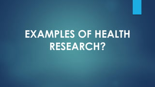 INTRODUCTION TO HEALTHCARE RESEARCH METHODS | PDF