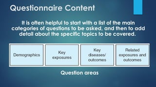 HEALTHCARE RESEARCH METHODS: Primary Studies: Developing a ...