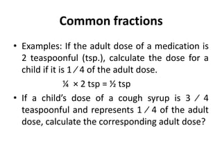 Pharmaceutical calculations 1 | PPTX