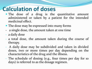 Pharmaceutical calculations 4 | PPTX