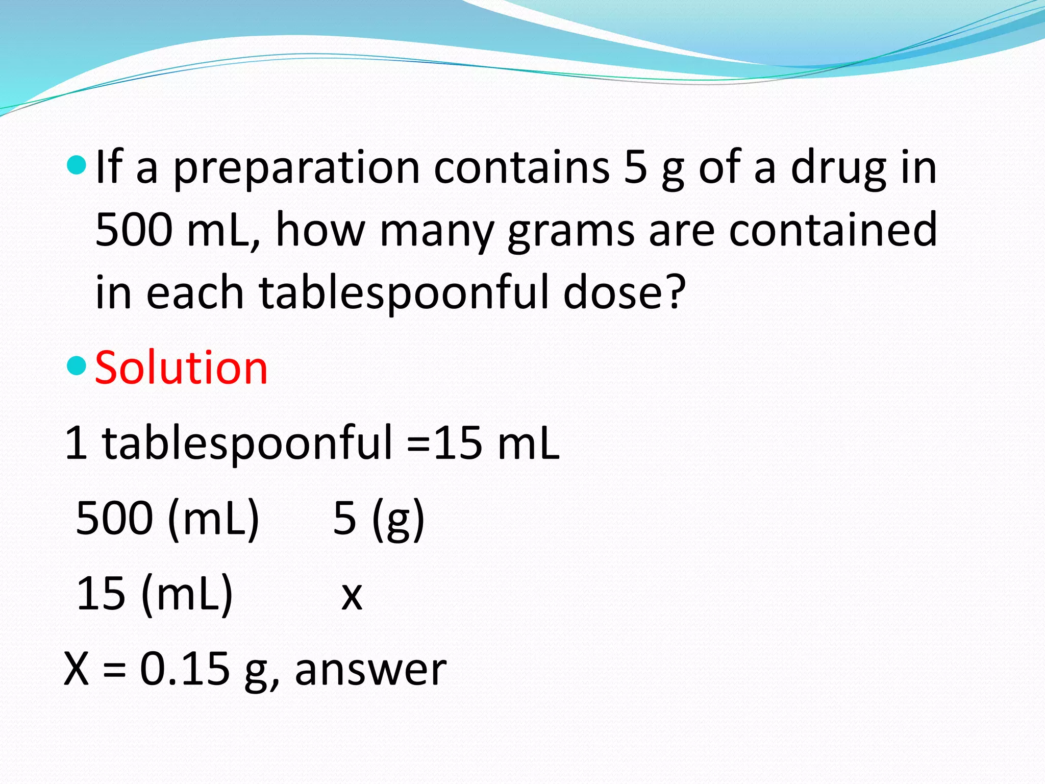 pharmaceutical calculations 5 | PPTX