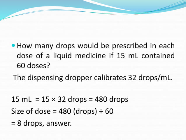 pharmaceutical calculations 5 | PPTX | Chemistry | Science