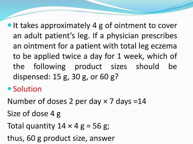 pharmaceutical calculations 5 | PPTX | Chemistry | Science