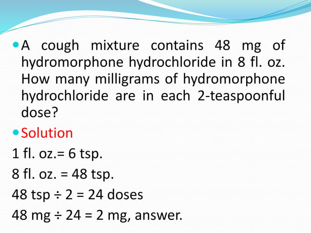 pharmaceutical calculations 5 | PPTX | Chemistry | Science