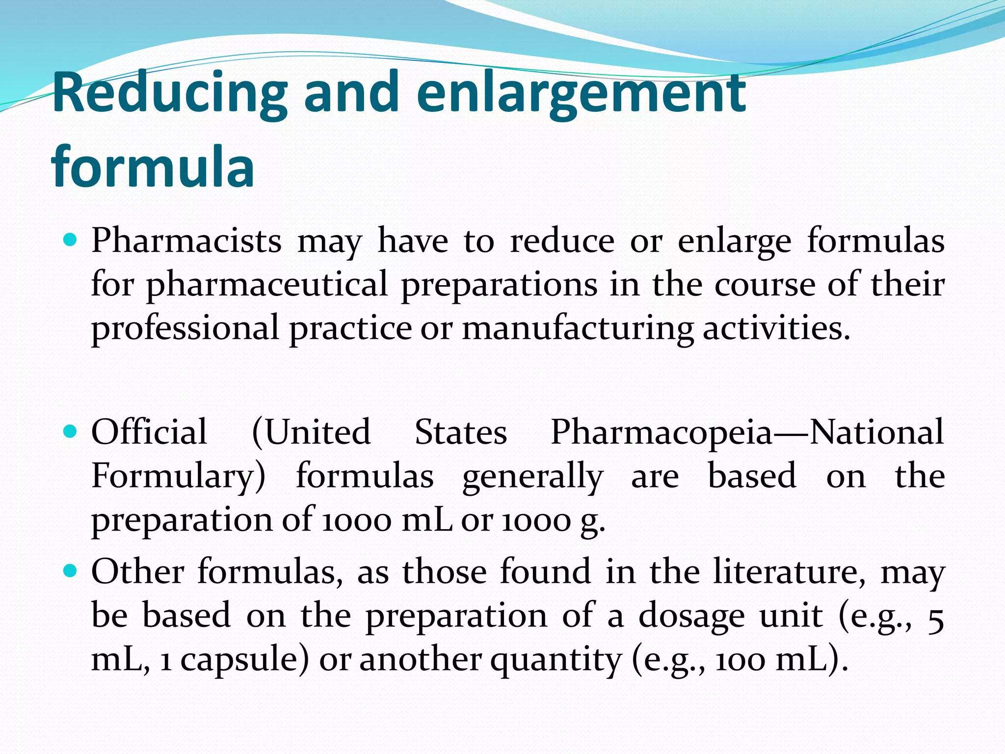 pharmaceutical calculations 6 | PPTX
