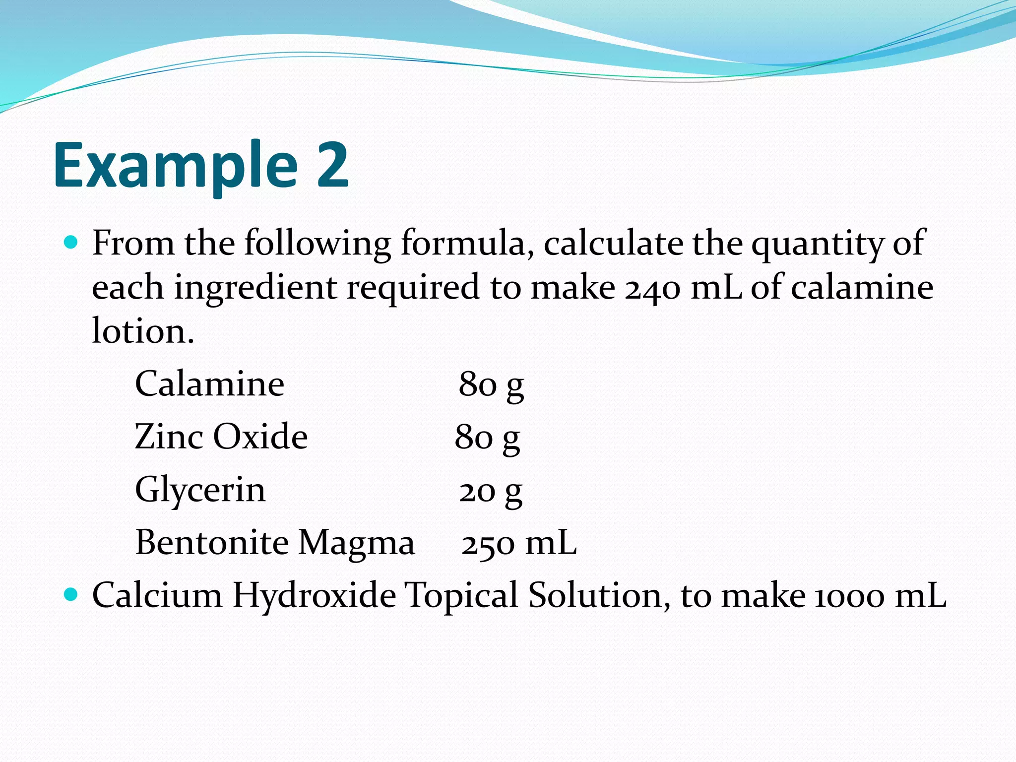 pharmaceutical calculations 6 | PPTX