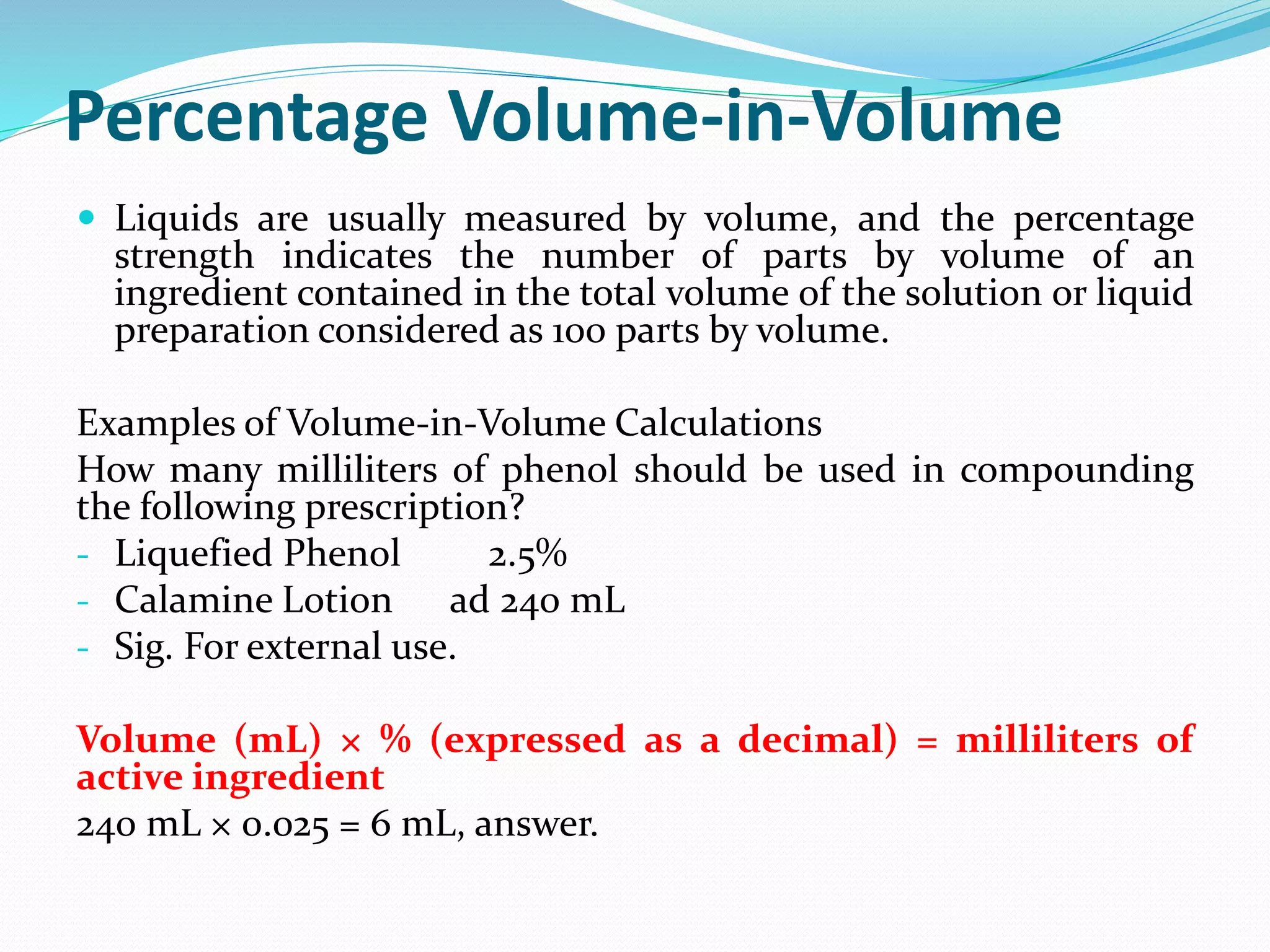 pharmaceutical calculations 8 | PPTX
