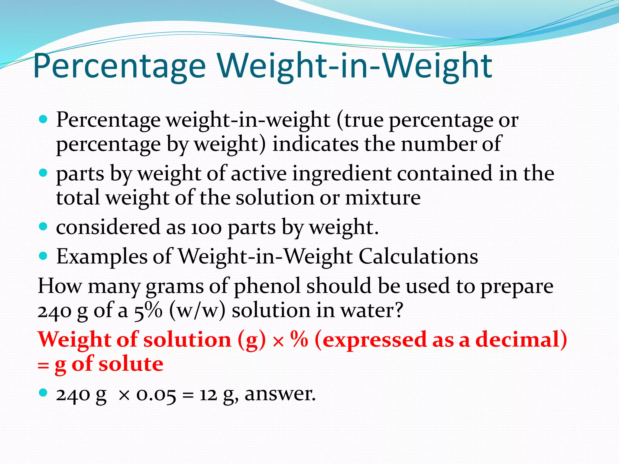 pharmaceutical calculations 8 | PPTX