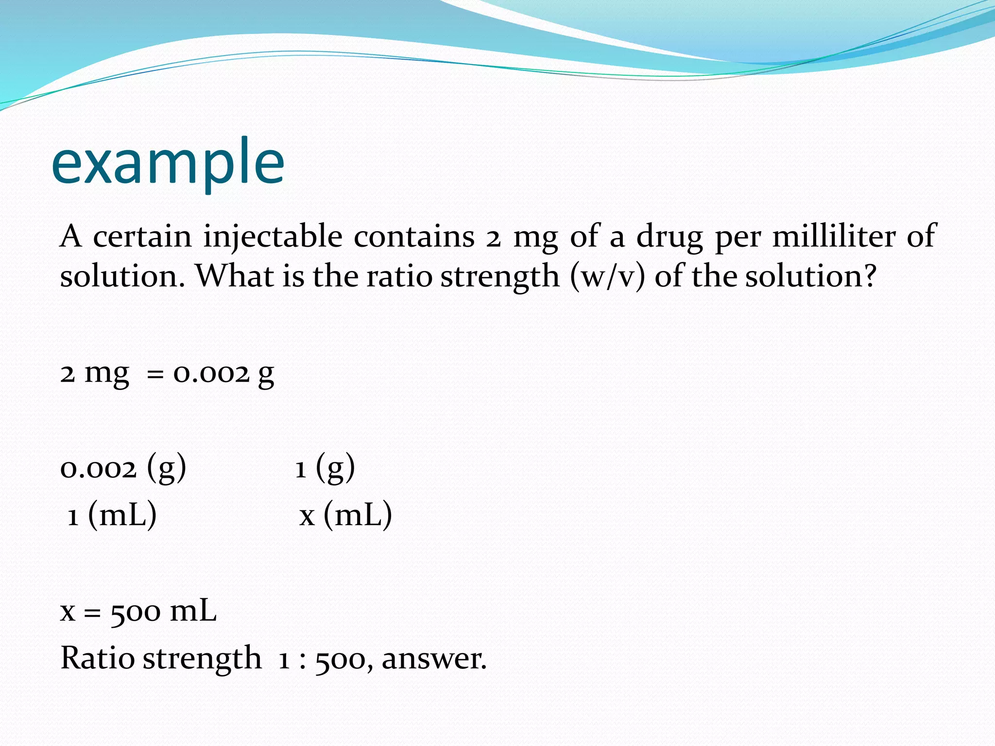 pharmaceutical calculations 8 | PPTX