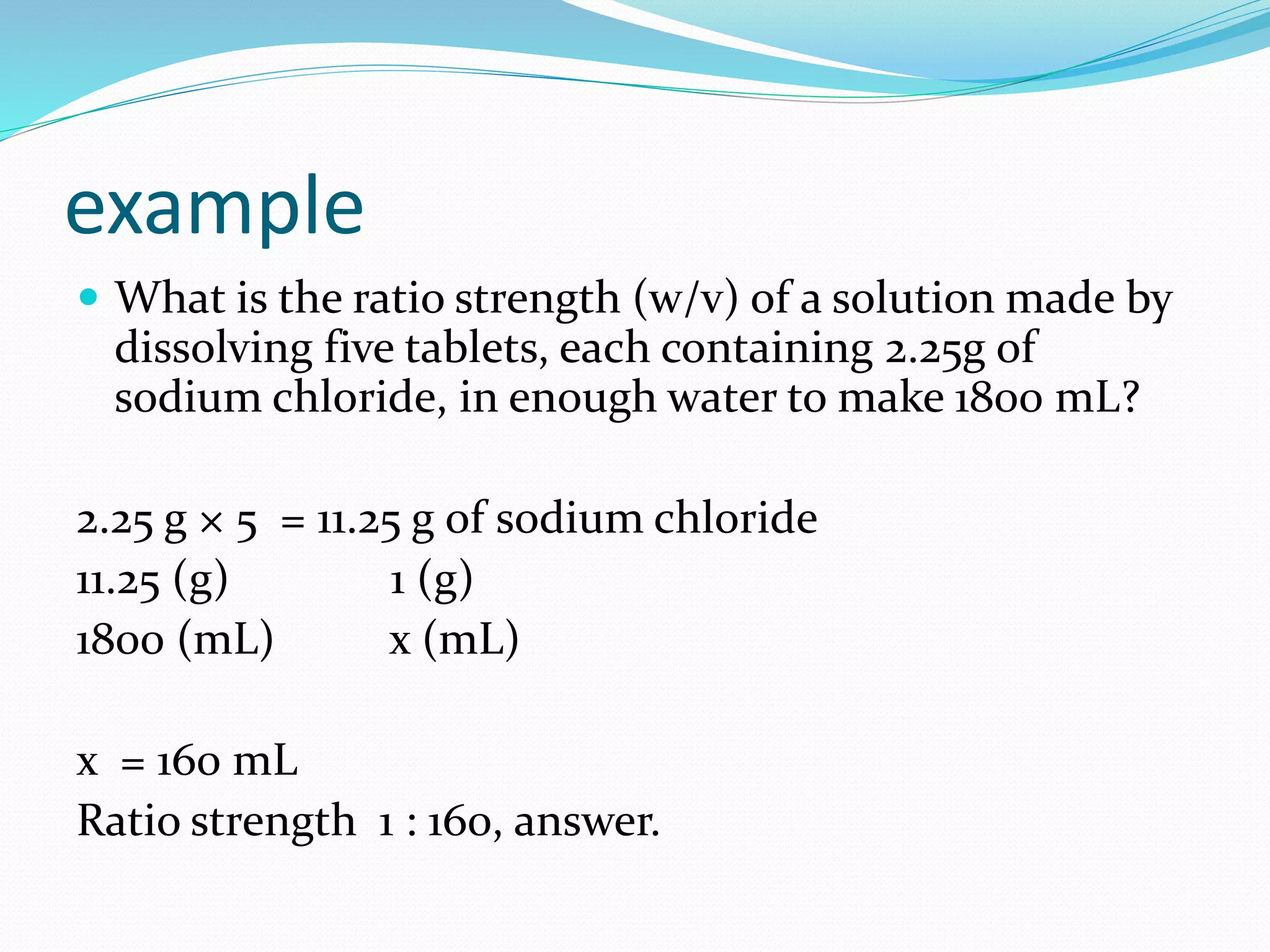 pharmaceutical calculations 8 | PPTX