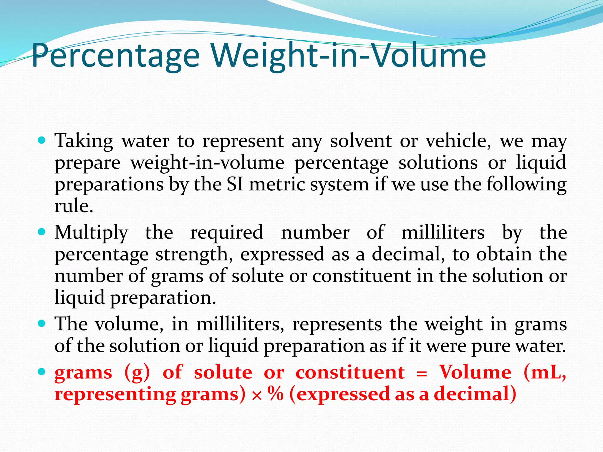 pharmaceutical calculations 8 | PPTX
