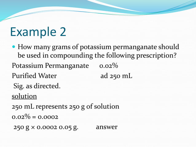 pharmaceutical calculations 8 | PPTX