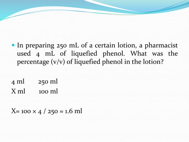 pharmaceutical calculations 8 | PPTX