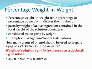 pharmaceutical calculations 8 | PPTX
