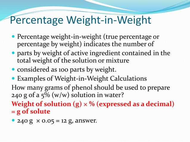pharmaceutical calculations 8 | PPTX