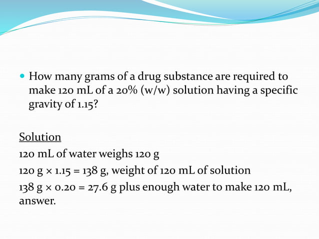pharmaceutical calculations 8 | PPTX
