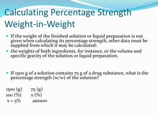 pharmaceutical calculations 8 | PPTX