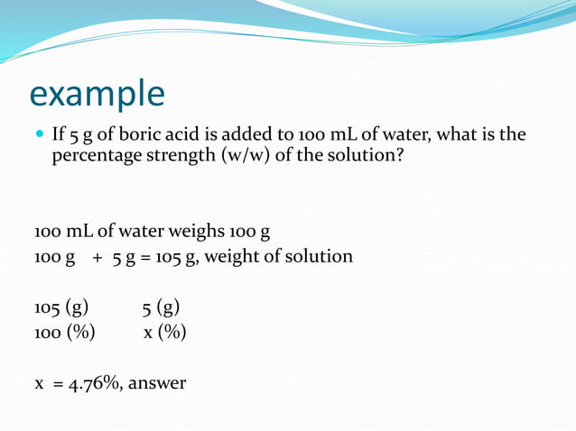 pharmaceutical calculations 8 | PPTX