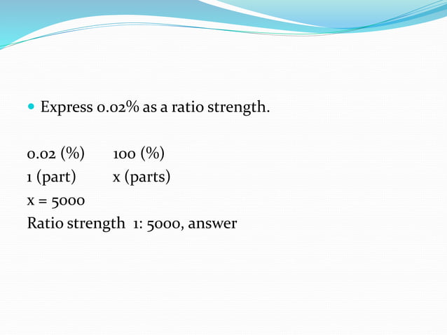 pharmaceutical calculations 8 | PPTX