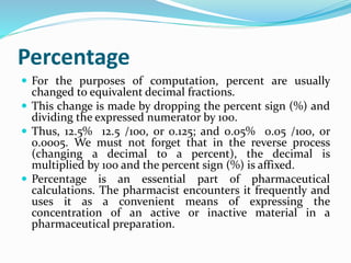 pharmaceutical calculations 8 | PPTX