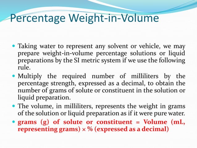 pharmaceutical calculations 8 | PPTX