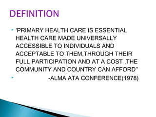 primary health care PHC | PPT