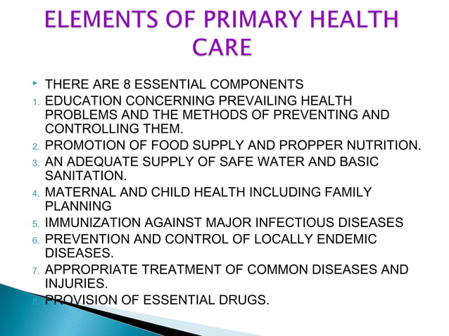 primary health care PHC | PPT