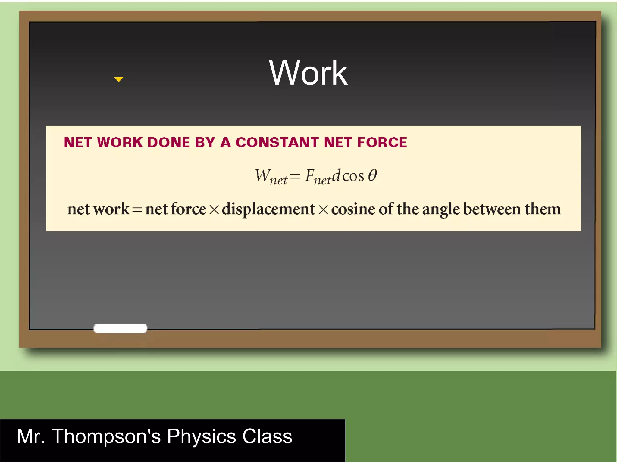 Physics Work and Energy | PPT