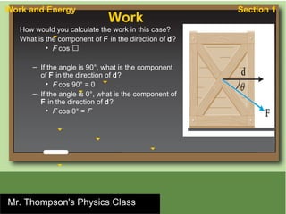 Physics Work and Energy | PPT