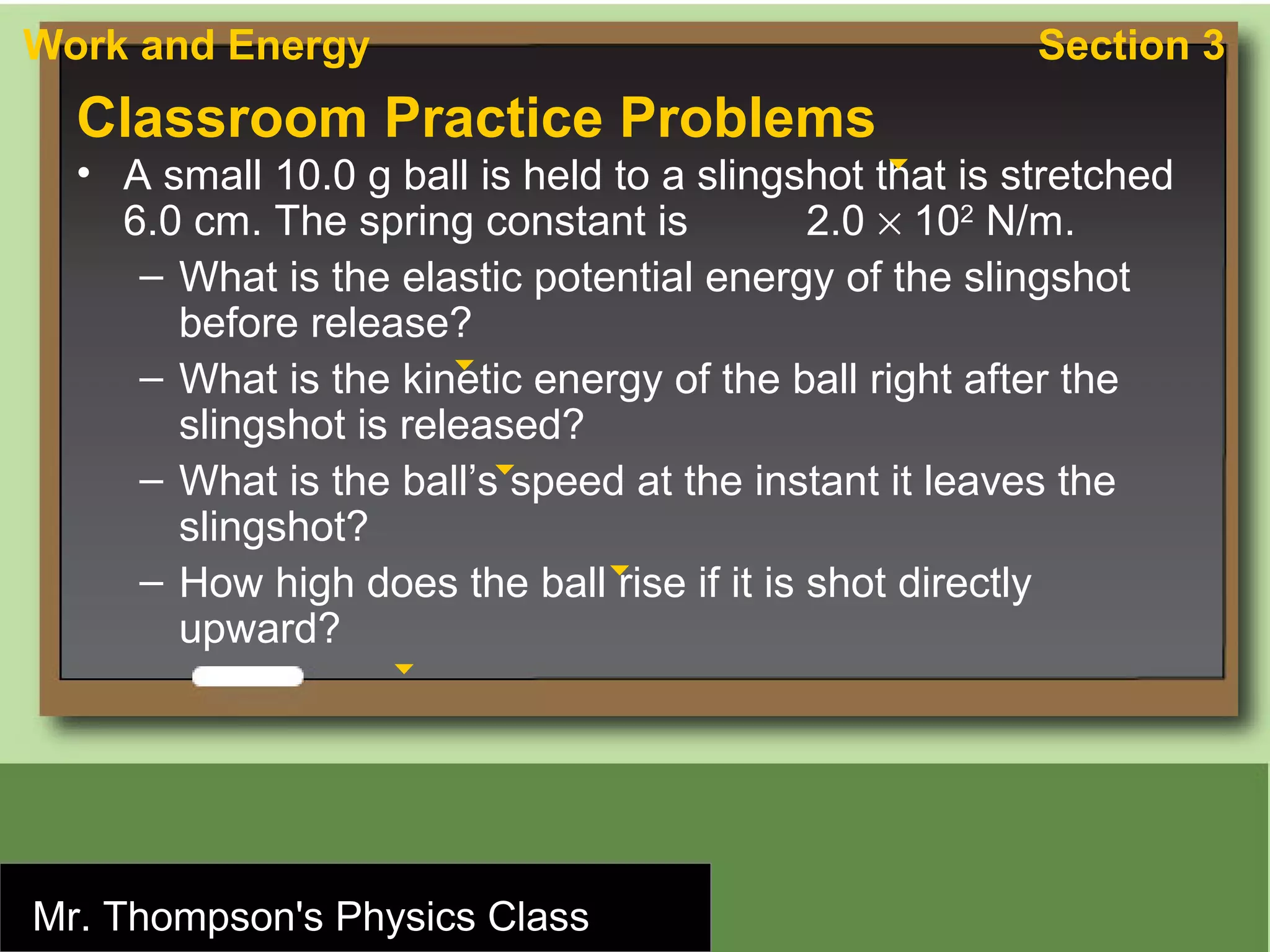 Physics Work and Energy | PPT