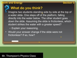 Physics Work and Energy | PPT