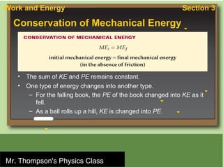 Physics Work and Energy | PPT
