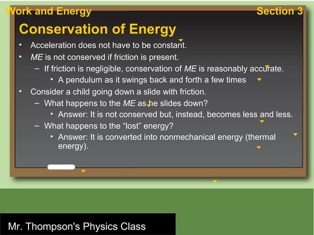 Physics Work and Energy | PPT