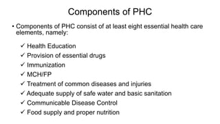 Concept of Primary Health Care | PPTX