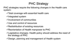 Concept of Primary Health Care | PPTX