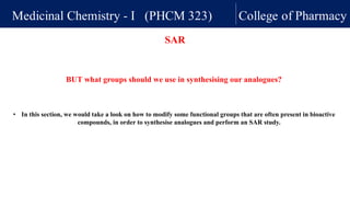 Structure activity relationship chemistry | PPTX