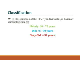 Public Health Concerns of Elderly in Nepal | PPTX