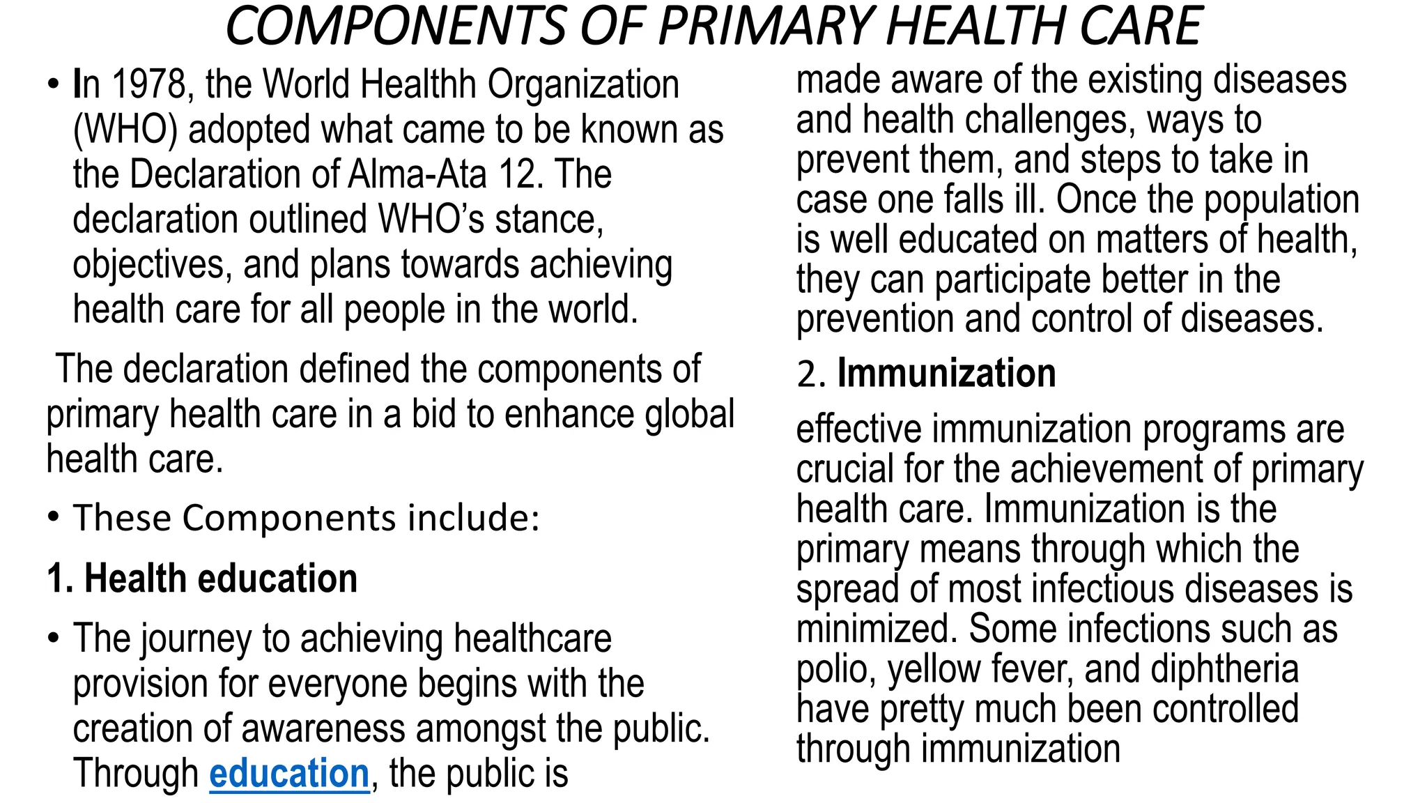 Primary Health Care Course Presentation Pptx