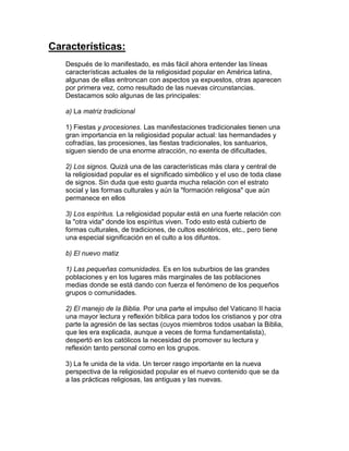 Phcr religiosidad popular | DOCX