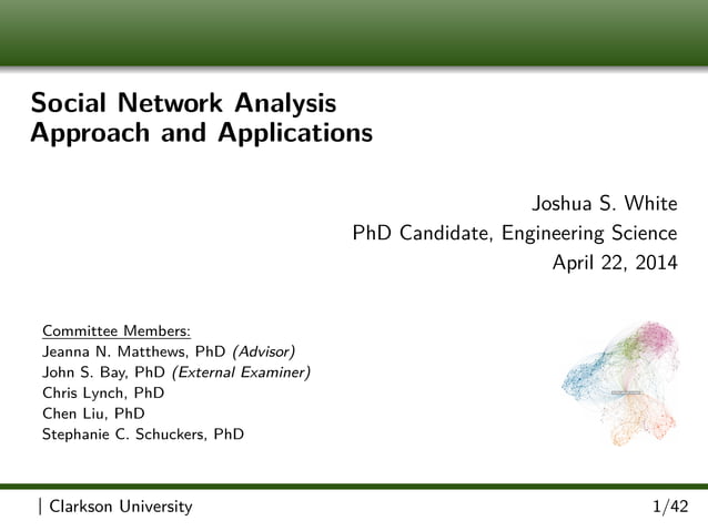 Social Network Analysis Applications And Approach Ppt