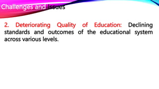 Issues and Challenges in the Commission on Higher Education | PPTX