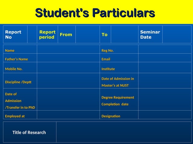 PhD- Research Progress-Presentation-Template.ppt