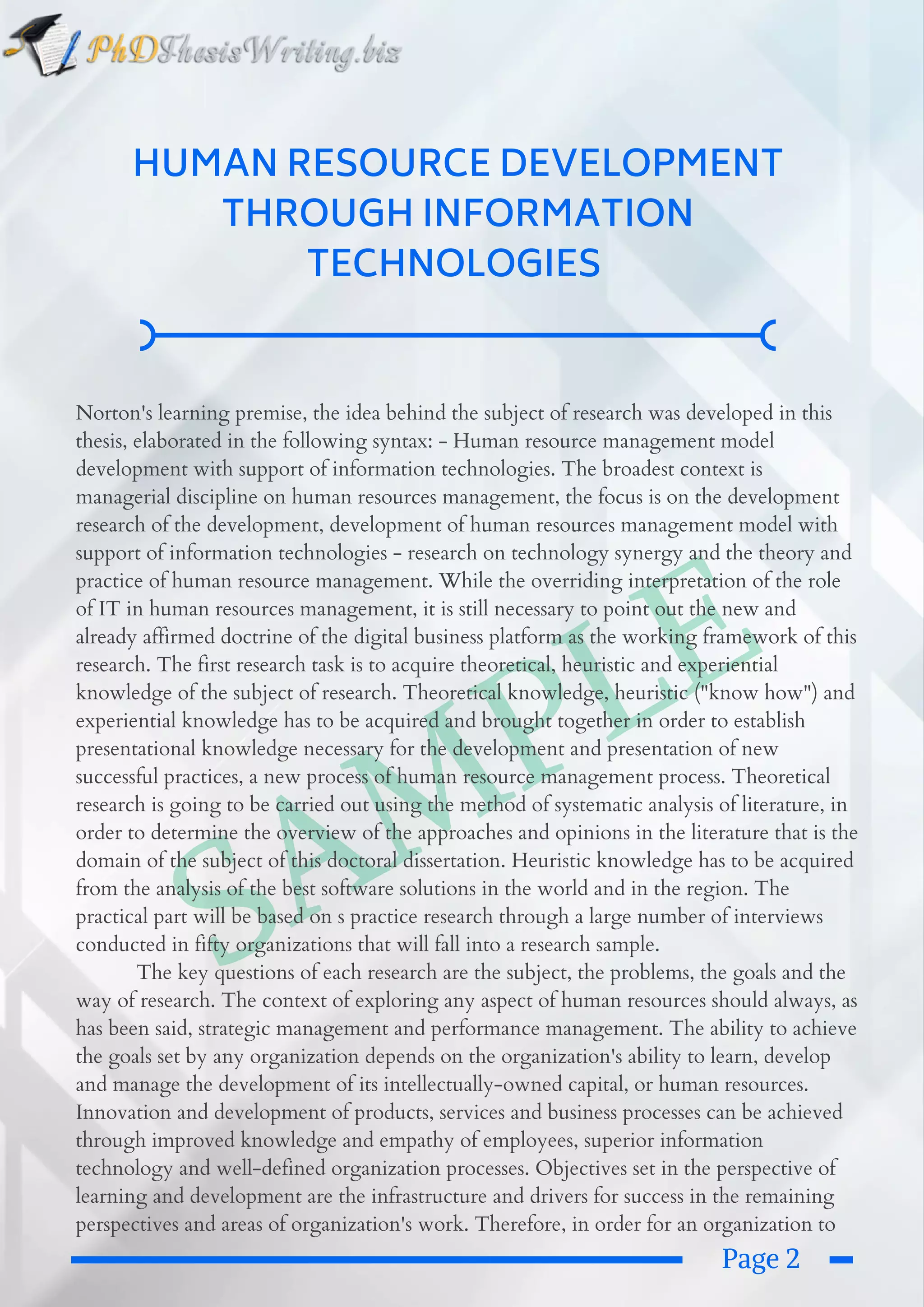PhD Research Proposal Examples | PDF